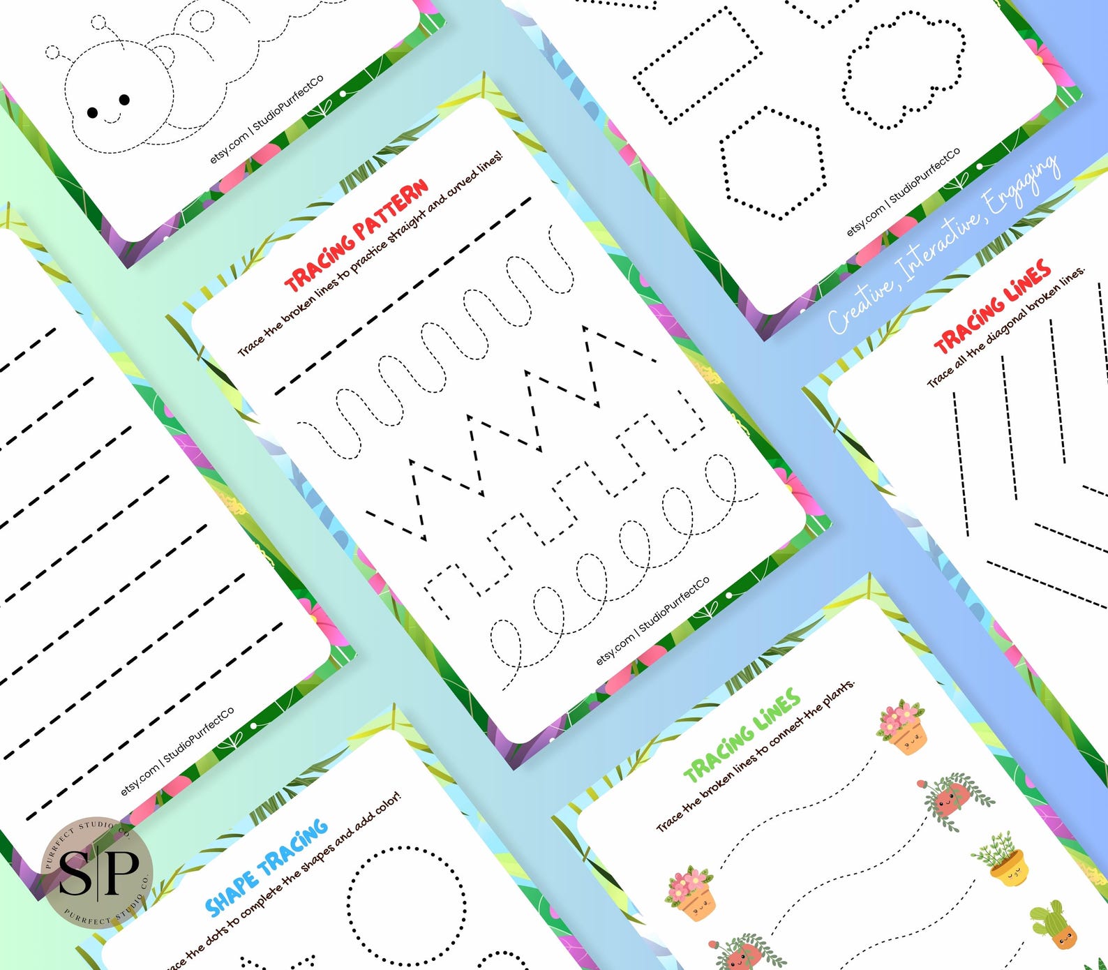 Printable Tracing Worksheets | Lines, Shapes & Dot-to-dot Activities ...