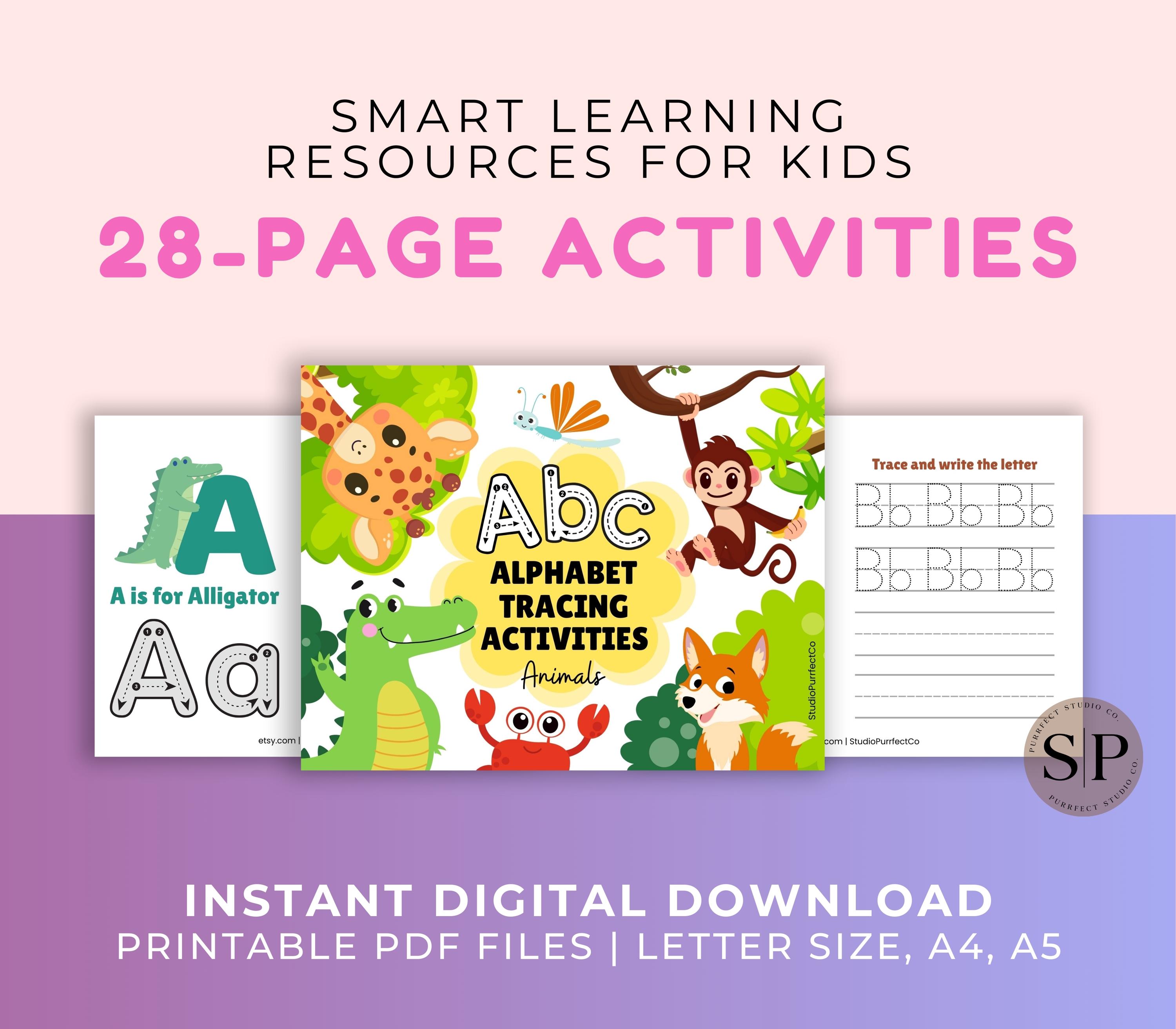 Printable Uppercase & Lowercase Alphabet Tracing Worksheets ...