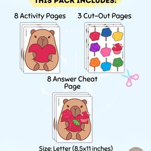 Capybara Color Matching Activity for Kids, Printable Pages Homeschool ...