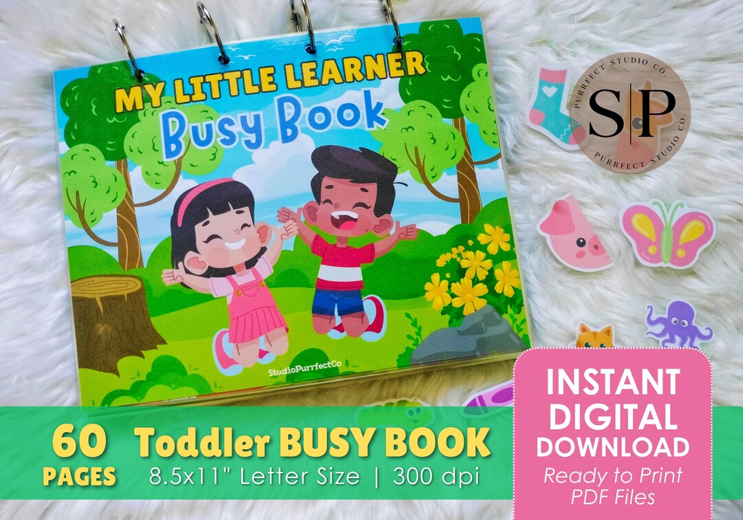 Busy Book Activity Printable Worksheets, Preschool Printable Learning ...