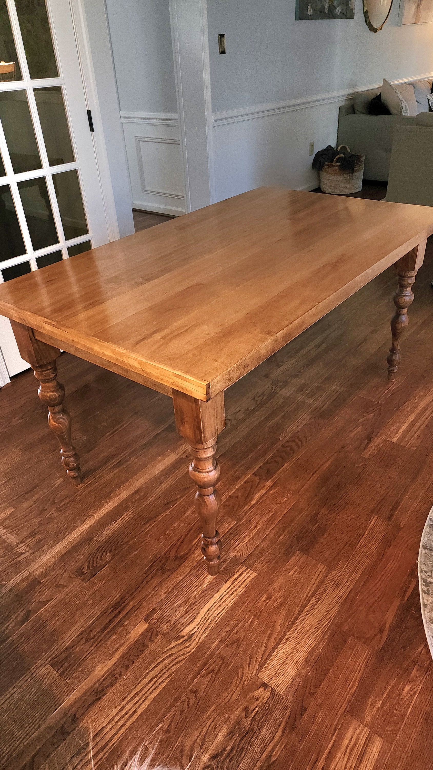 Solid Maple Dining Table - Etsy