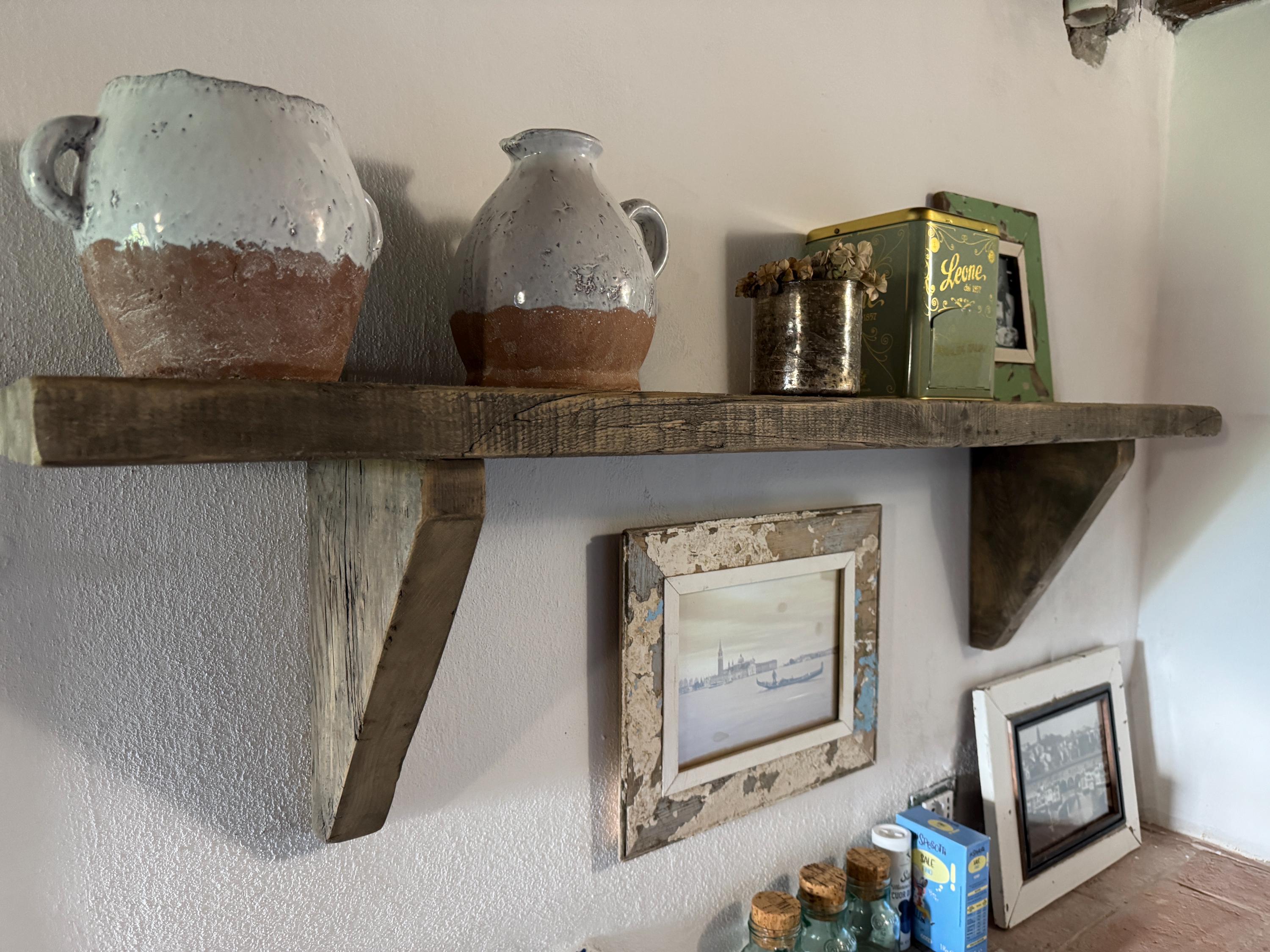 Handmade Reclaimed Barnwood Floating Shelf | Rustic Wall Decor - Etsy