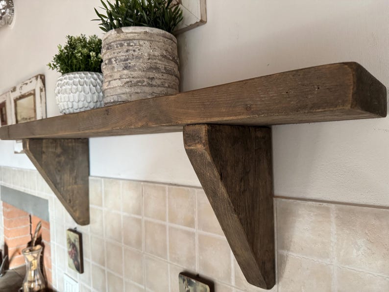 Handmade Reclaimed Barnwood Floating Shelf | Rustic Wall Decor - Etsy