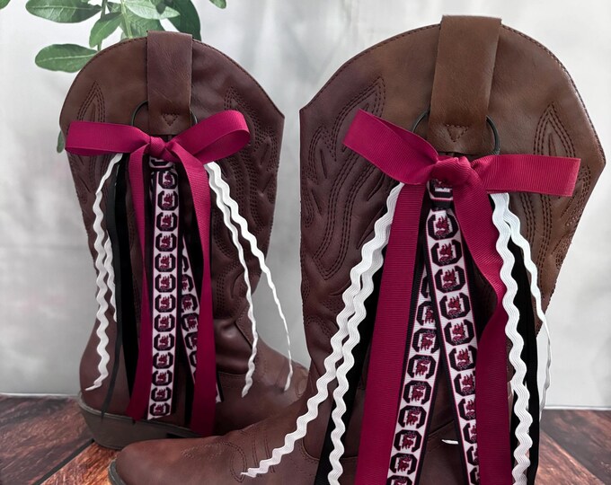 School Spirit Boot Bows, Bows for Boots, Pair, Game Day Boots - Etsy