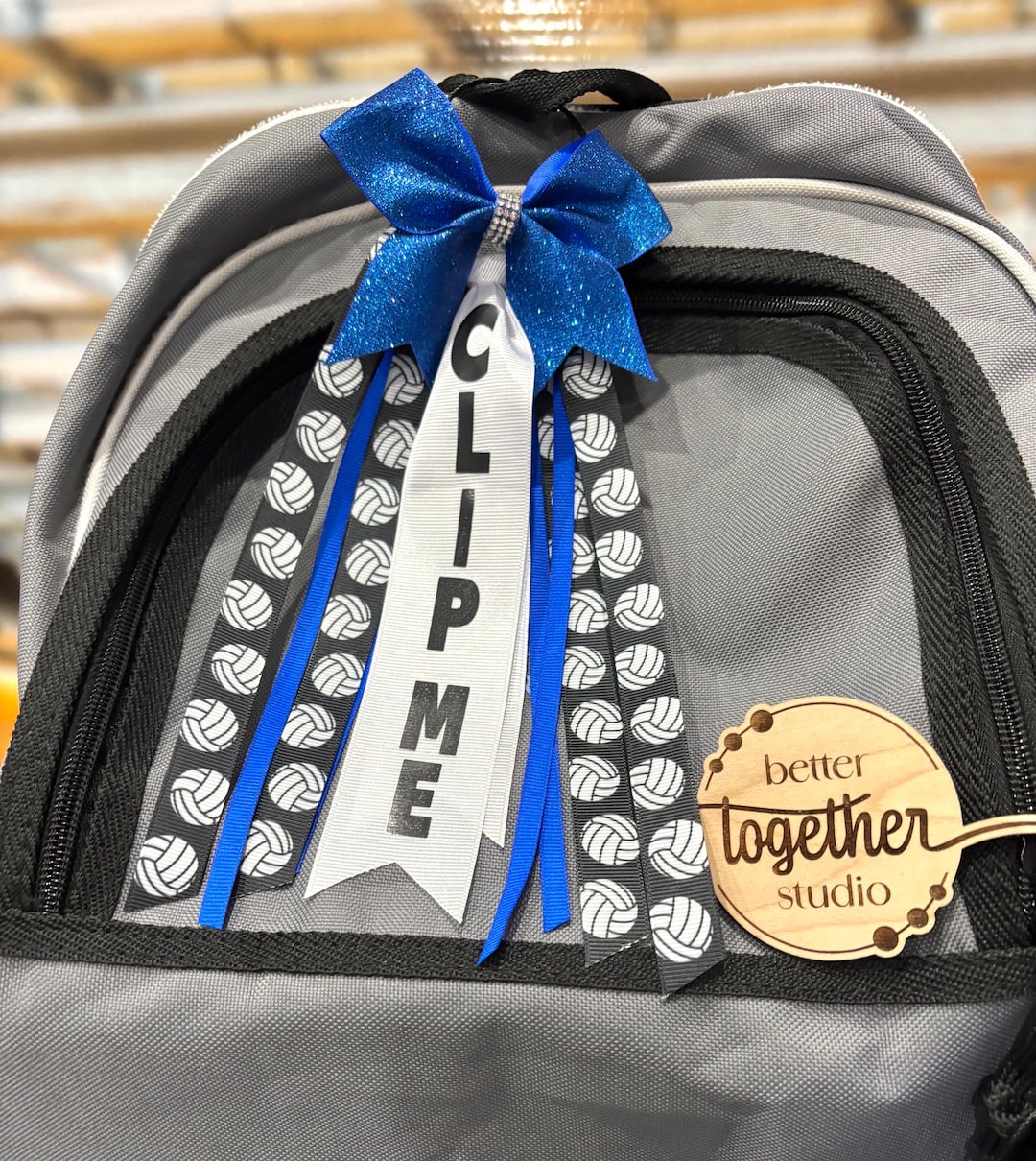 Volleyball Clip Me Bag Tag, Volleyball Pin Me Bag Tag, Volleyball ...