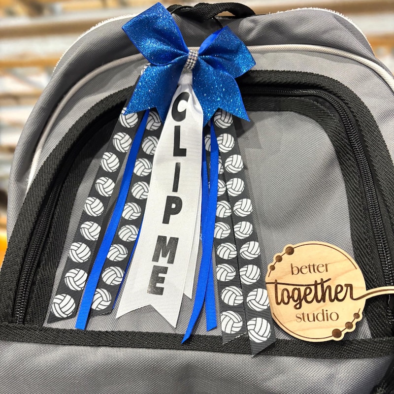 Volleyball Clip Keychain - Etsy