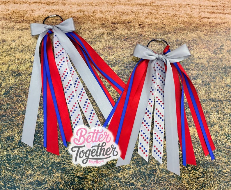 TRENDING Patriotic Boot Bows | Red Blue and White Boot Bows | Country ...