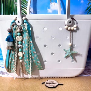 Seashell Bogg Bag Charm, Sea Shell Bogg Bag Tassel, Bogg Bag Charm ...