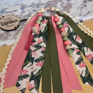 Coral Bogg Bag Tassel, Palm Leaf Bogg Bag, Coral Bogg Bag Charm, Summer ...