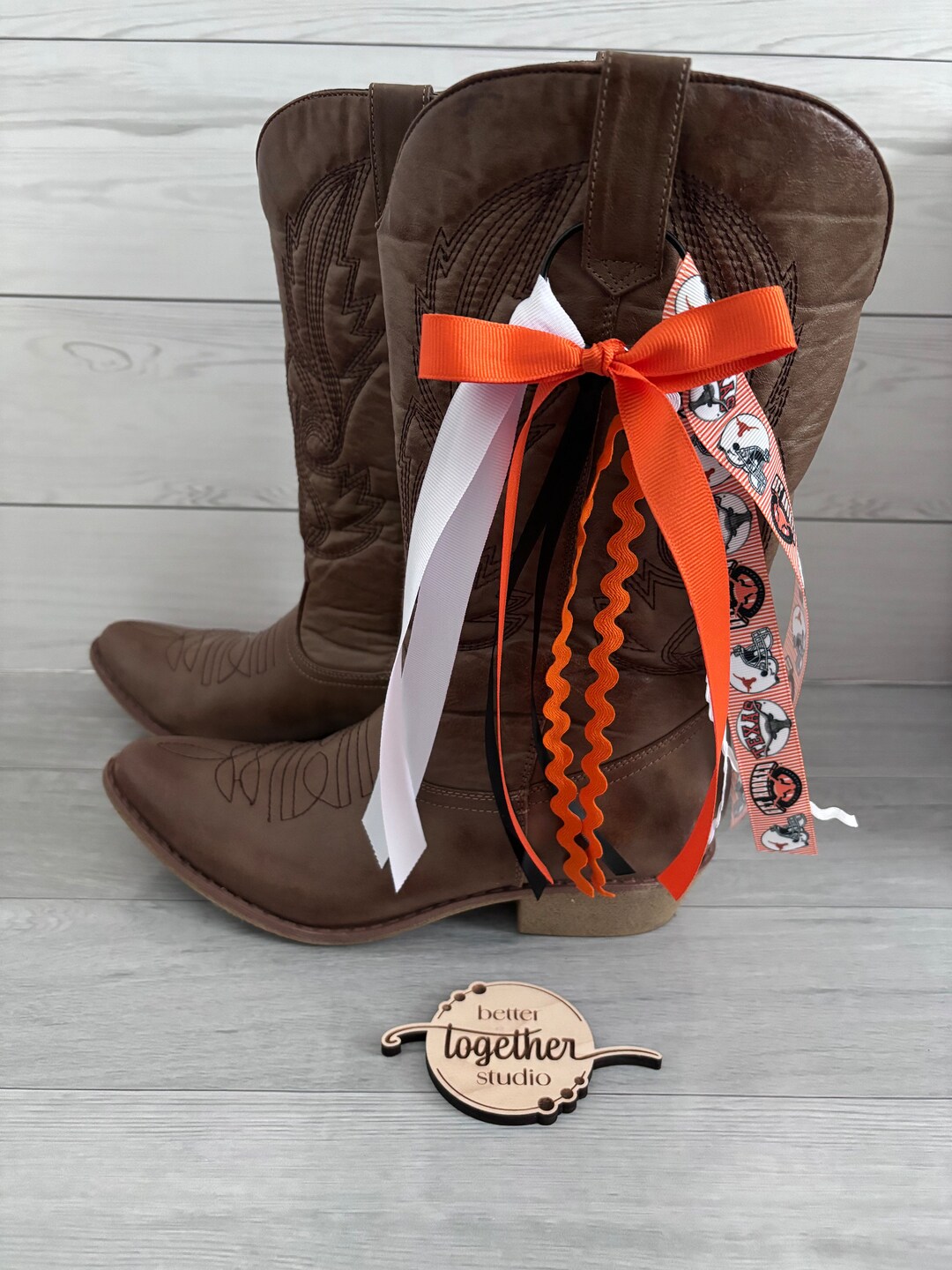 School Spirit Boot Bows, Bows for Boots, Pair, Game Day Boots - Etsy