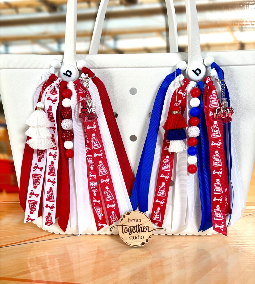 Personalized Cheer Bag Charm, Cheerleader Bag Charm, Red Cheer Charm ...
