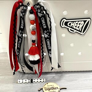 Personalized Cheer Bag Charm, Cheerleader Bag Charm, Cheer Mom Bag ...