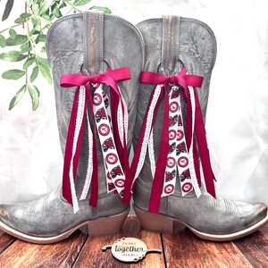 School Spirit Boot Bows, Bows for Boots, Pair, Game Day Boots - Etsy