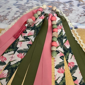 Coral Bogg Bag Tassel, Palm Leaf Bogg Bag, Coral Bogg Bag Charm, Summer ...