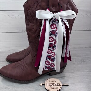 School Spirit Boot Bows, Bows for Boots, Pair, Game Day Boots - Etsy