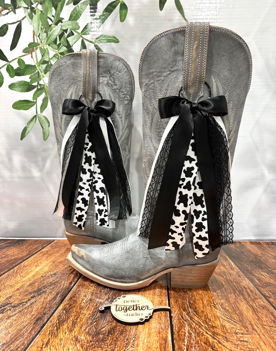 TRENDING Country Concert Boot Bows | Cow Print Boot Bows | Music ...