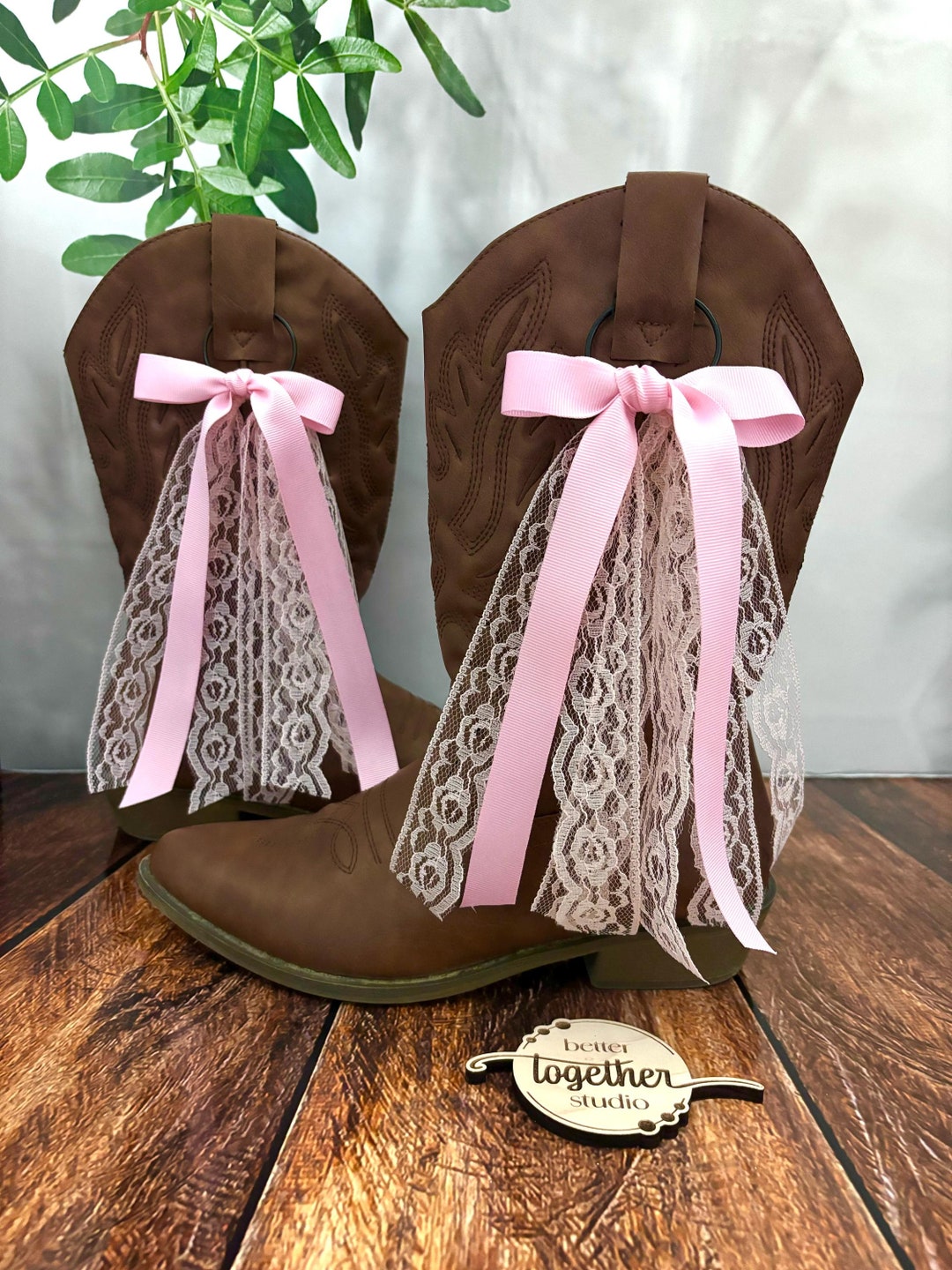 Light Pink Lace Boot Bows, Boot Bows, Lacey Bows for Boots, Pair, Boots ...