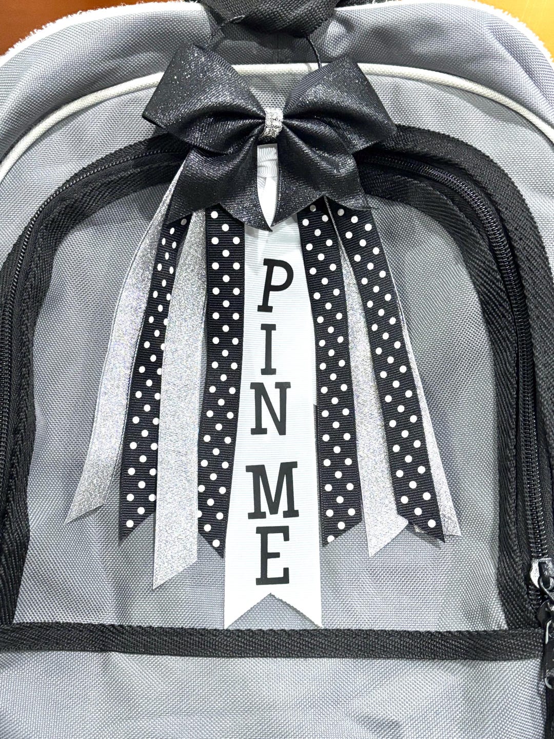 Cheerleader Pin Me Bag Tag, Cheer Pin Me Ribbon, Cheer Pins ...