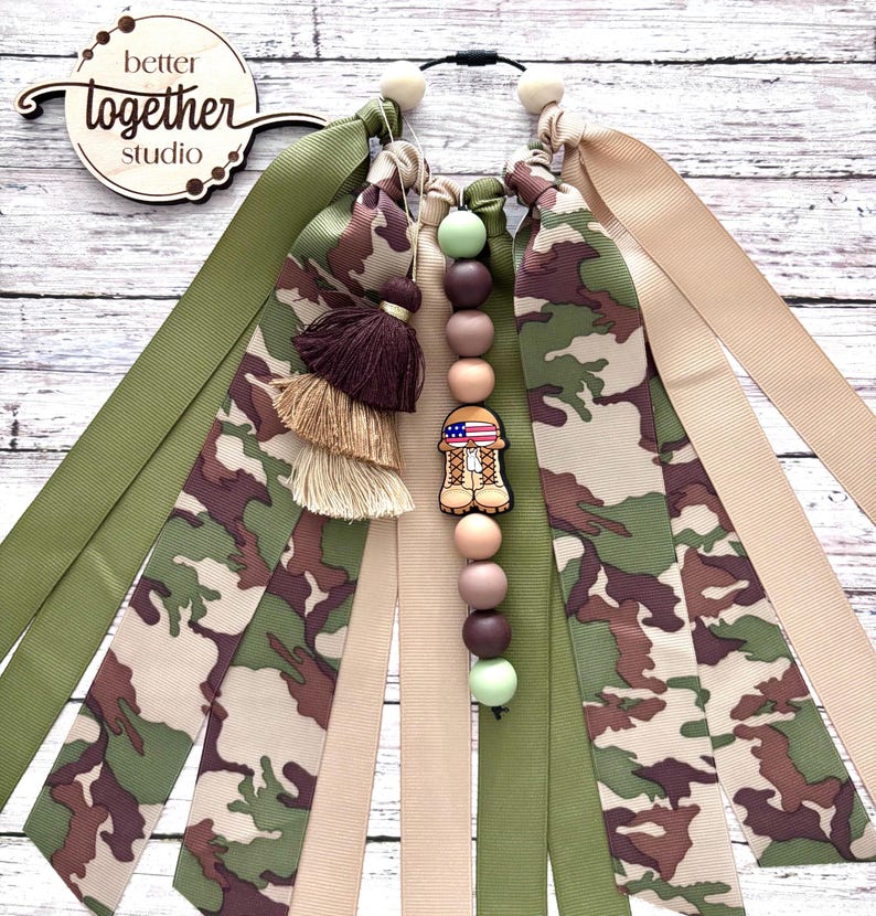 Army Bag Tassel, Army Bag Accessory, Army Charm, Army Tassel, Patriotic ...