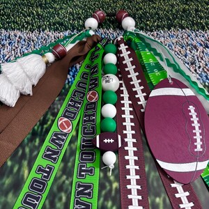 Personalized Football Mom Bag Tassel, Football Keychain, Football Mom ...