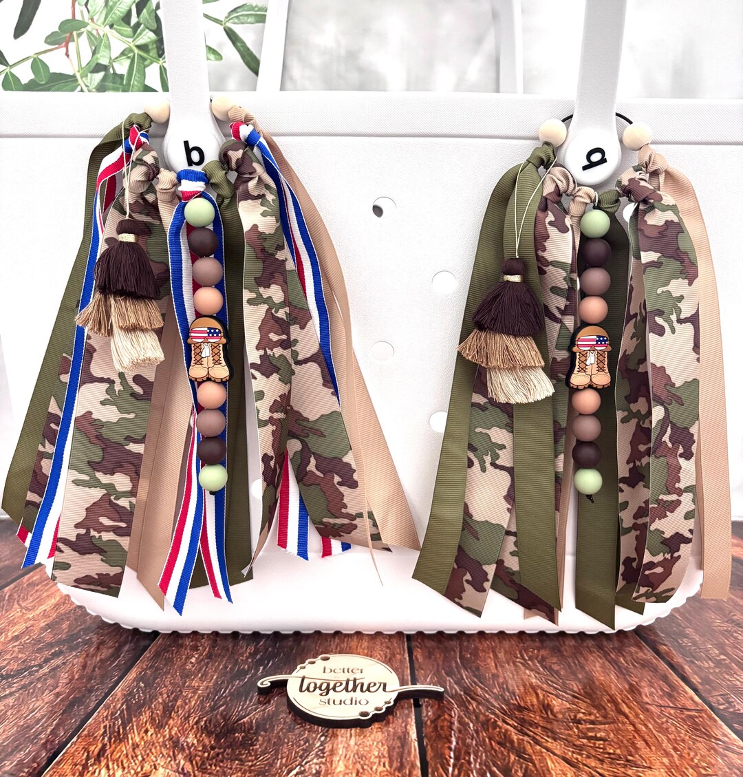 Army Bag Tassel, Army Bag Accessory, Army Charm, Army Tassel, Patriotic ...