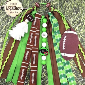 Personalized Football Mom Bag Tassel, Football Keychain, Football Mom ...