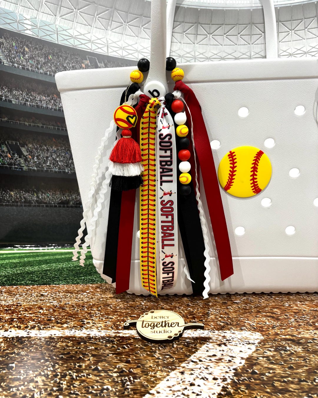 Personalized Softball Mom, Softball Bag Charm, Softball Player Bag ...