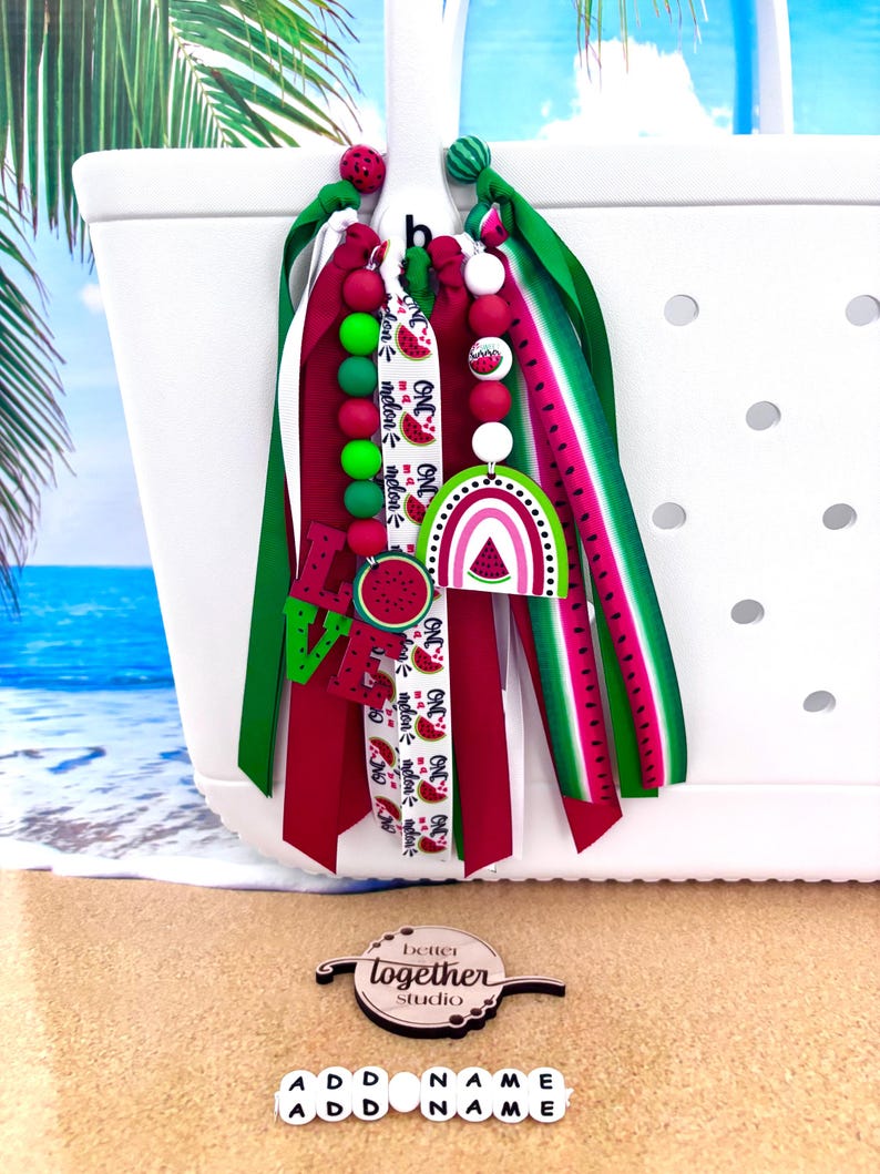 Sweet Summer Bogg Bag Charm, Watermelon Bogg Bag Charm, Watermelon Bogg ...