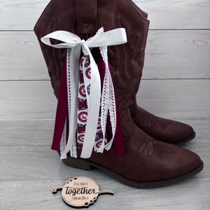 School Spirit Boot Bows, Bows for Boots, Pair, Game Day Boots - Etsy