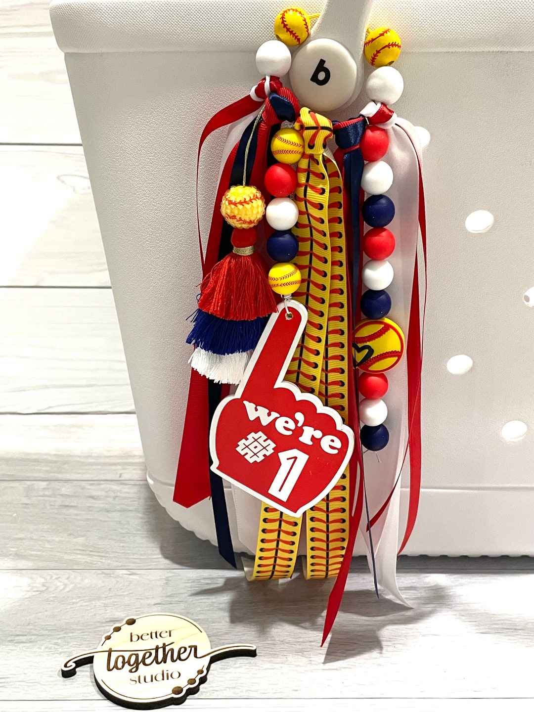 Personalized Softball Mom, Softball Bag Charm, Stanley Cup, Softball ...