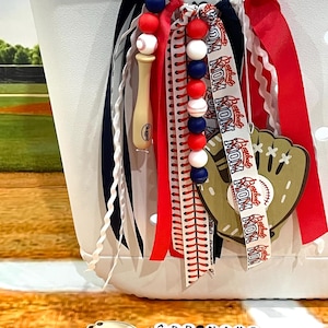 Personalized Baseball Mom Bag Tassel, Baseball Keychain Wristlet ...