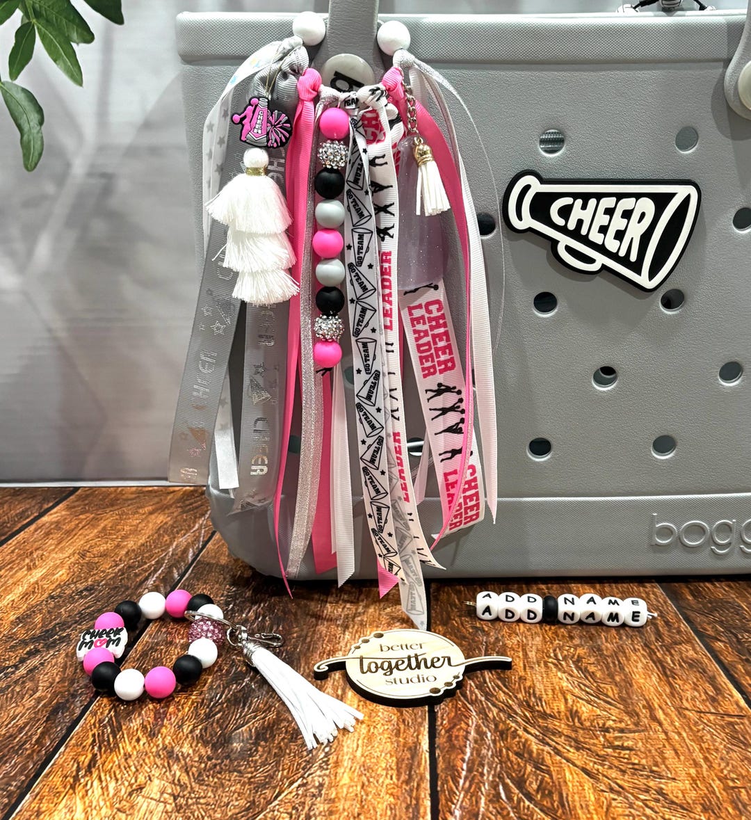 Personalized Cheer Bag Charm, Cheerleader Bag Charm, Cheer Mom Bag ...