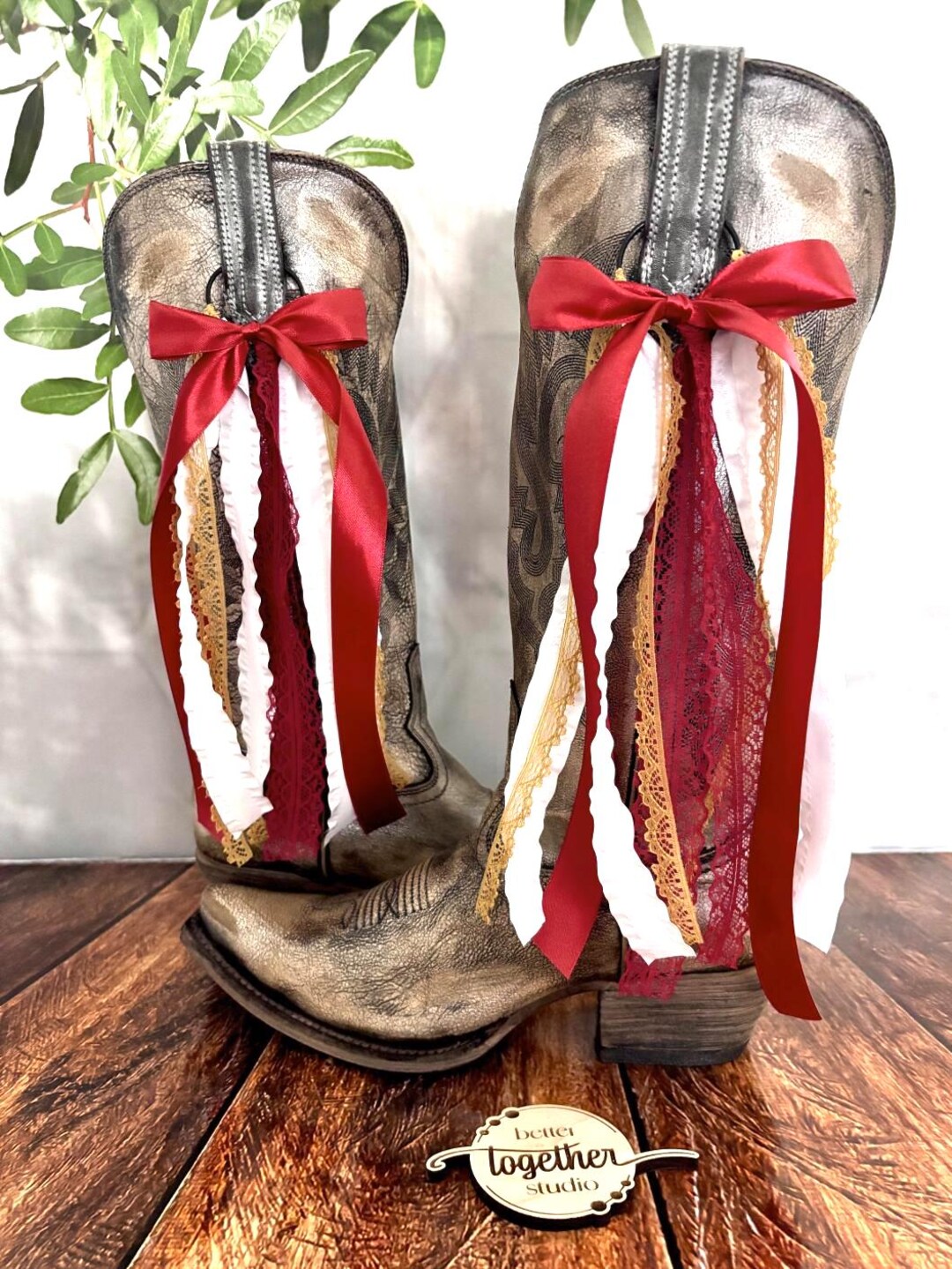 Florida College Gameday Boot Bows | Texas State Game-day | Garnet and ...