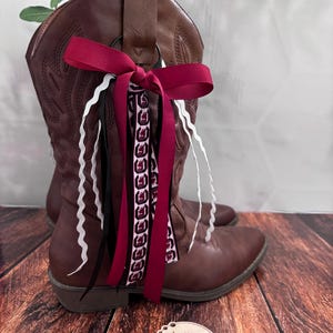 School Spirit Boot Bows, Bows for Boots, Pair, Game Day Boots - Etsy