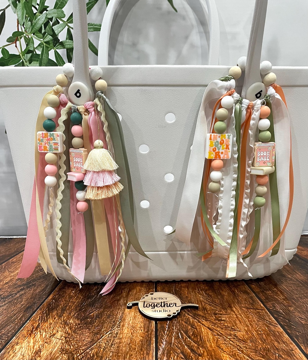 Personalized Book Lover Bag Charm, Book Tassel, One More Chapter, Book ...