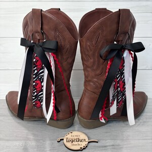 School Spirit Boot Bows, Bows for Boots, Pair, Game Day Boots - Etsy