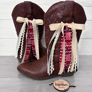 School Spirit Boot Bows, Bows for Boots, Pair, Game Day Boots - Etsy