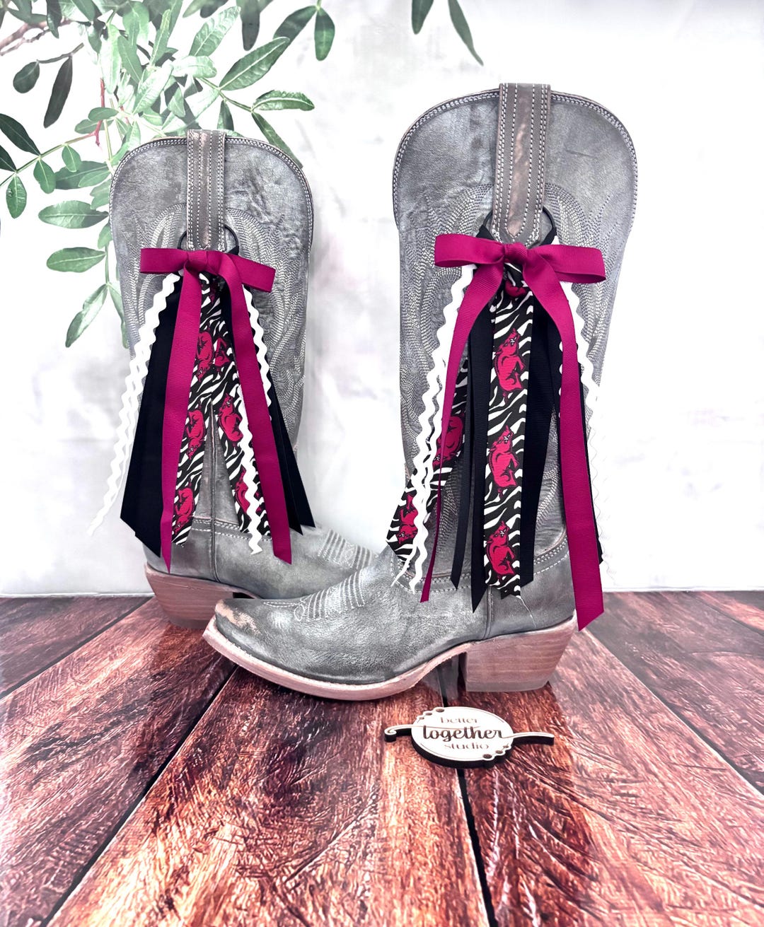 School Spirit Boot Bows, Bows for Boots, Pair, Game Day Boots ...