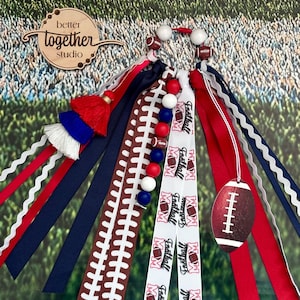 Personalized Football Mom Bag Charm, Football Keychain Wristlet ...