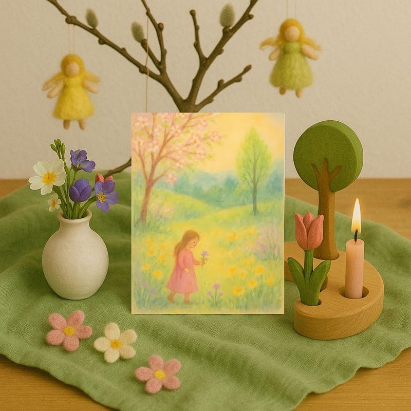 Waldorf Seasons Postcards - Etsy