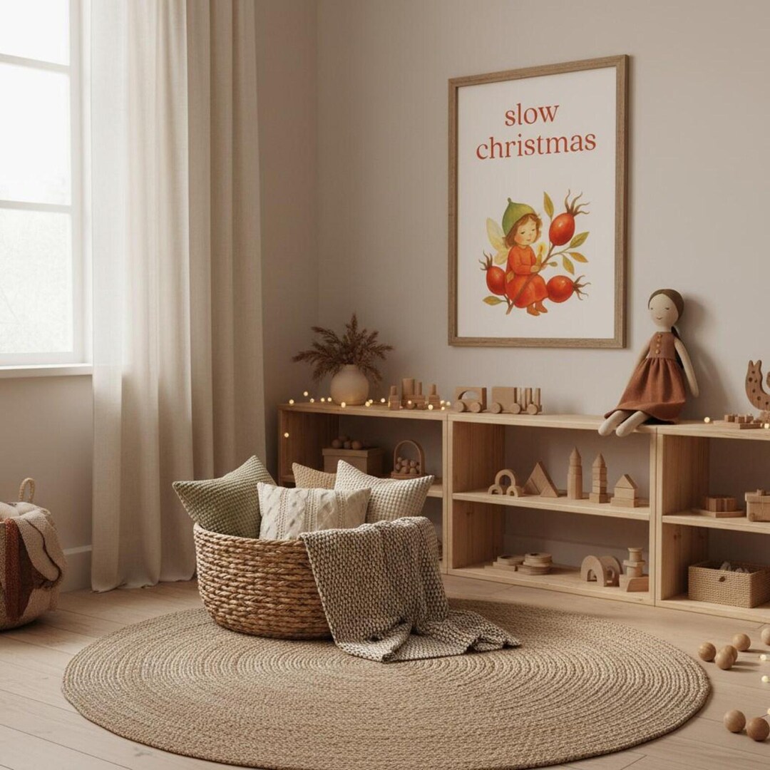Slow Christmas – Printable Rosehip Fairy Poster | Waldorf Inspired ...