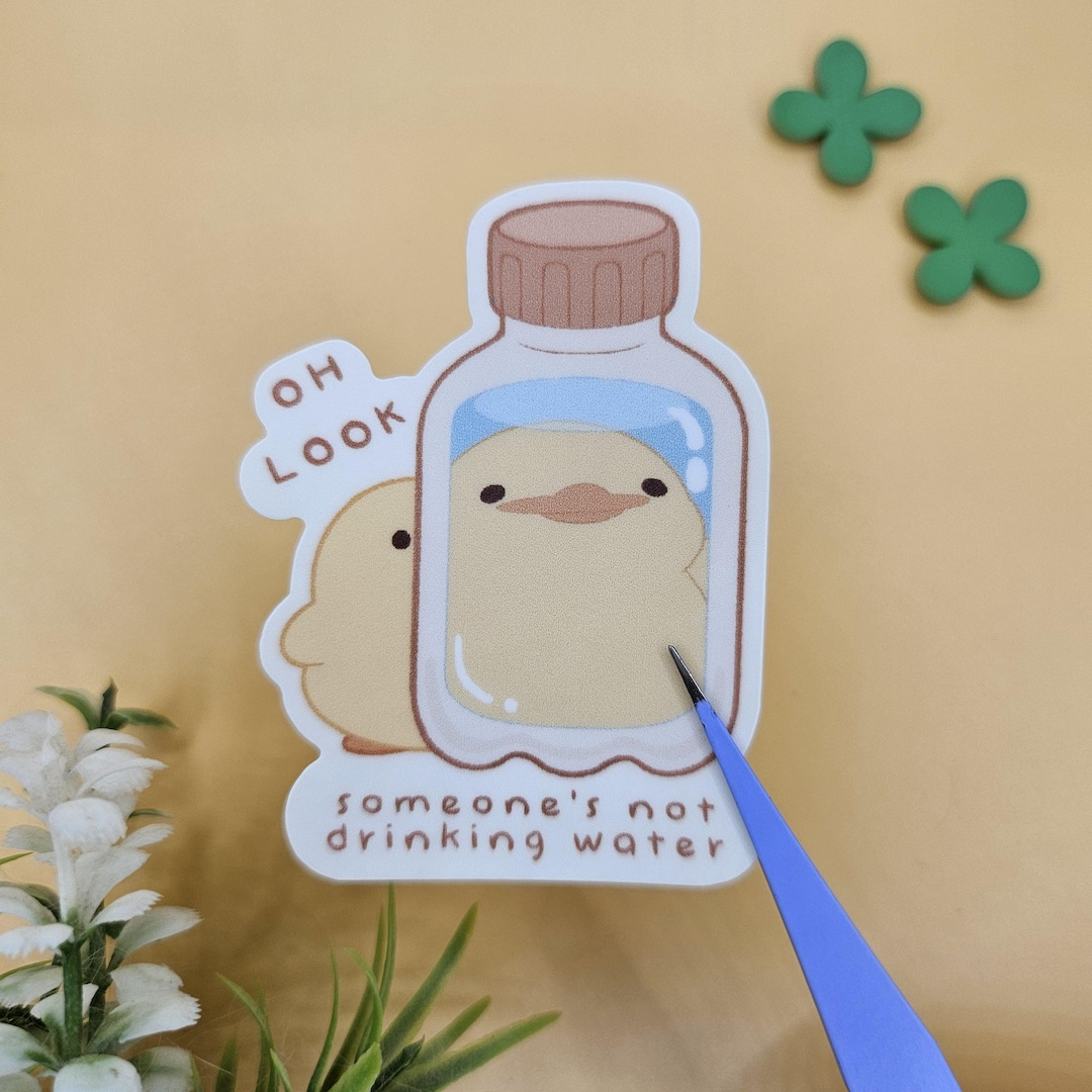 Not Drinking Water Stickers | Drink Your Water Stickers | Cute Drinking ...