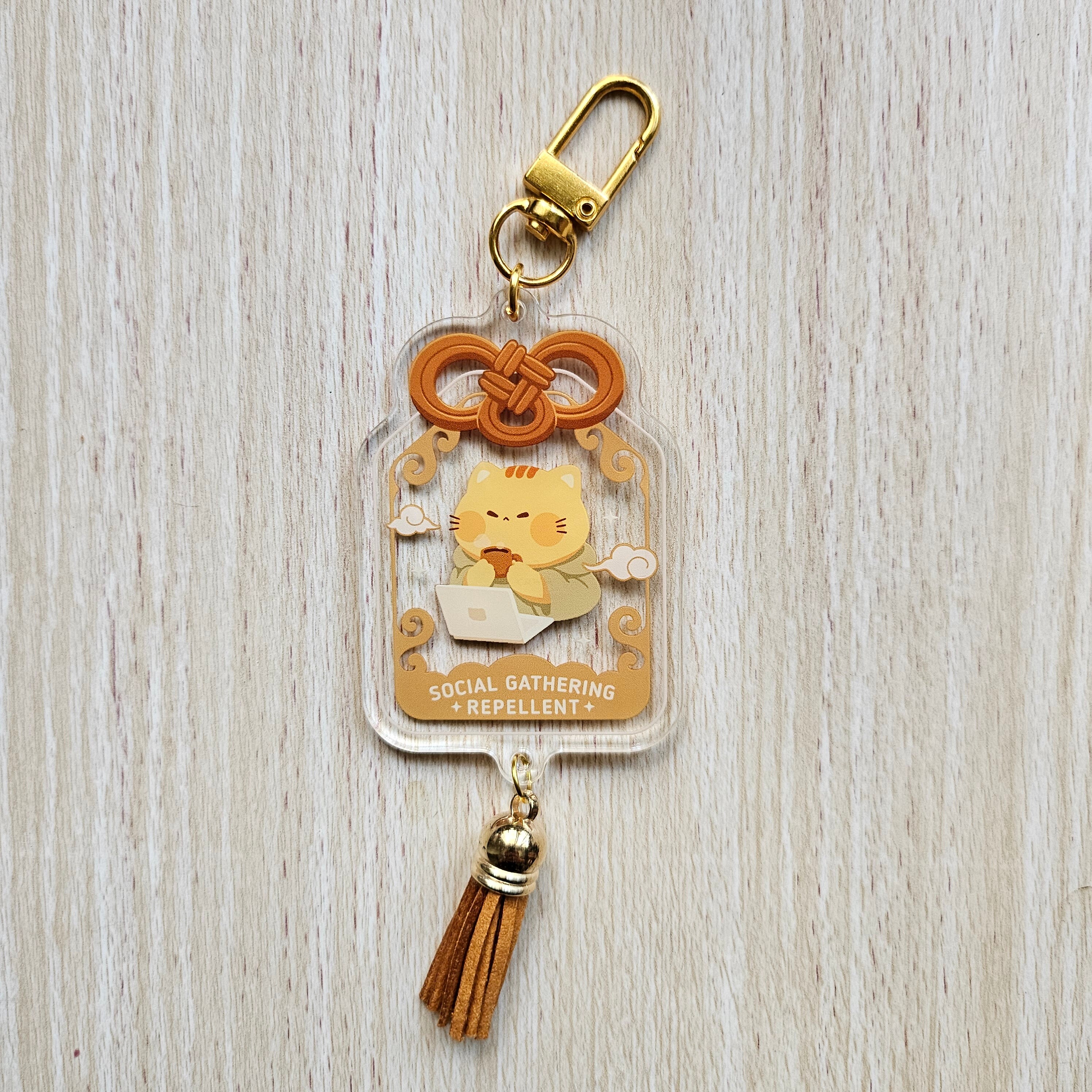 Social Gathering Repellent Charm Omamori Charm Anti Social Keychain - Etsy