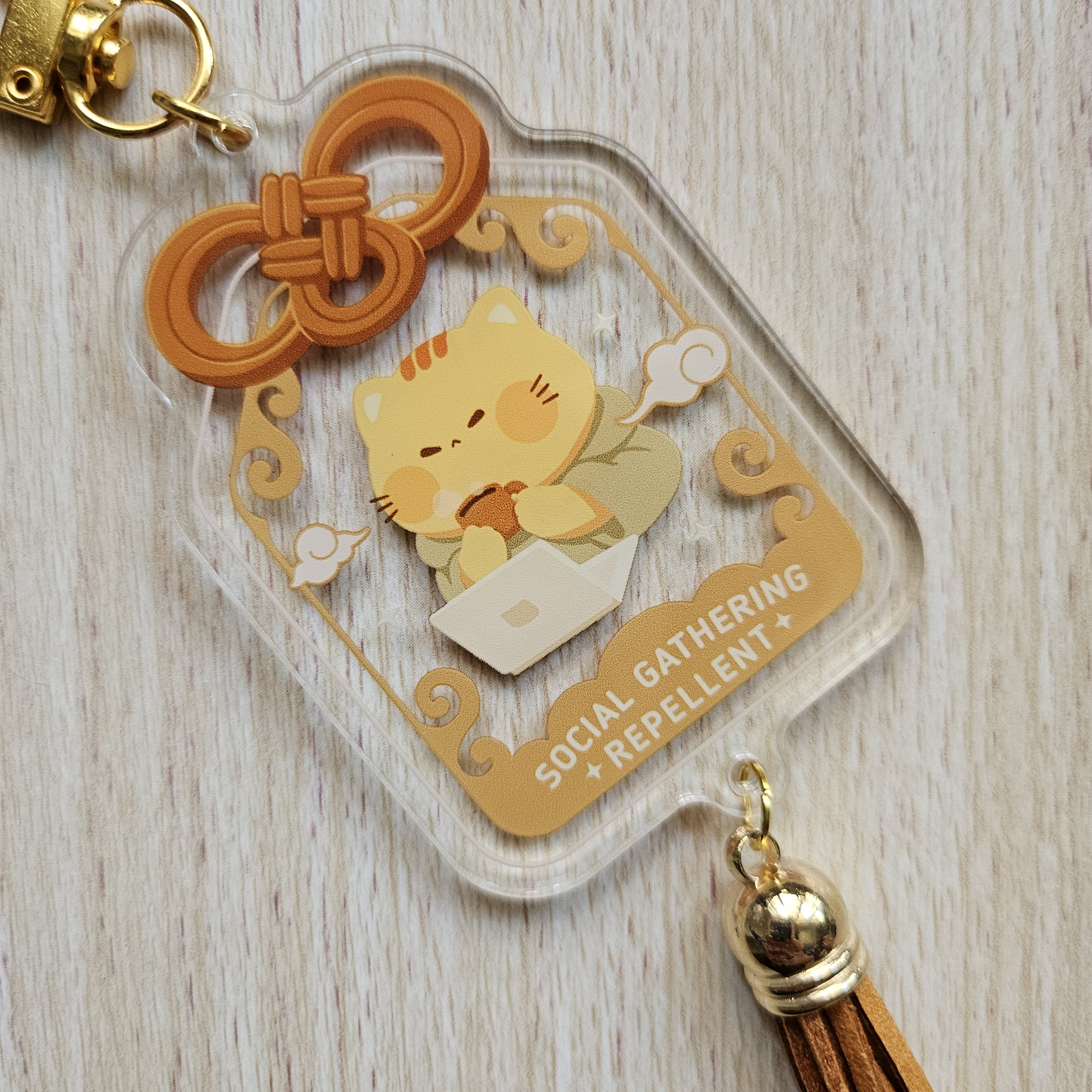 Social Gathering Repellent Charm Omamori Charm Anti Social Keychain - Etsy