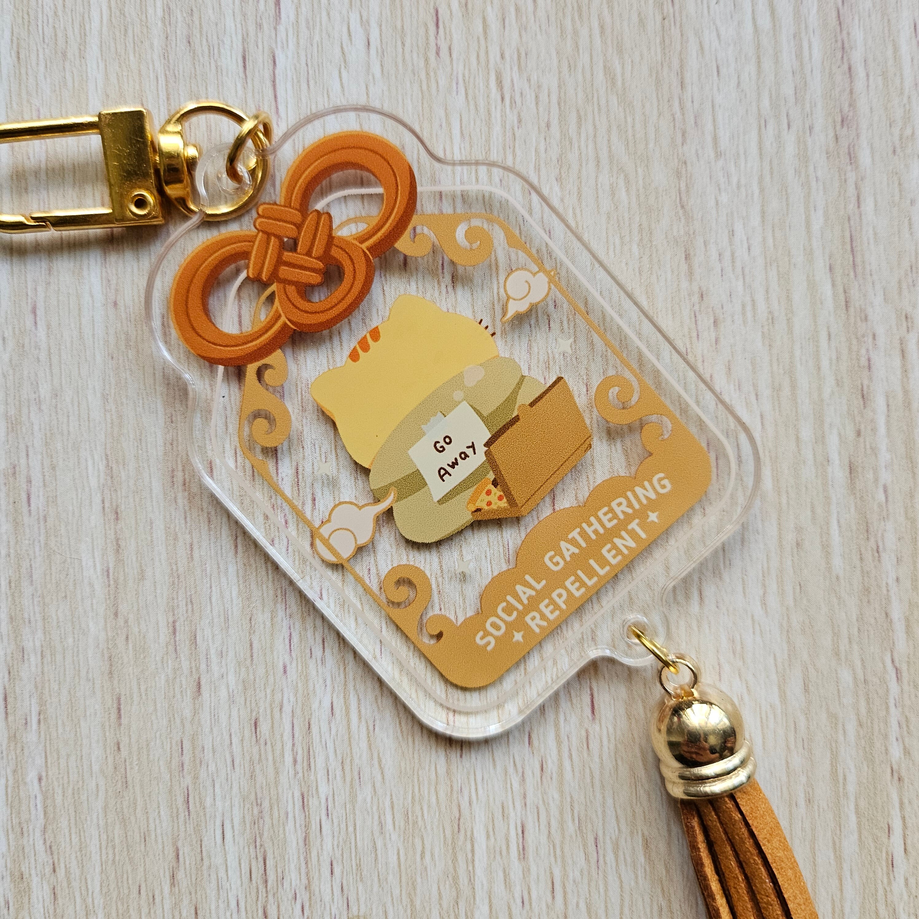 Social Gathering Repellent Charm Omamori Charm Anti Social Keychain - Etsy