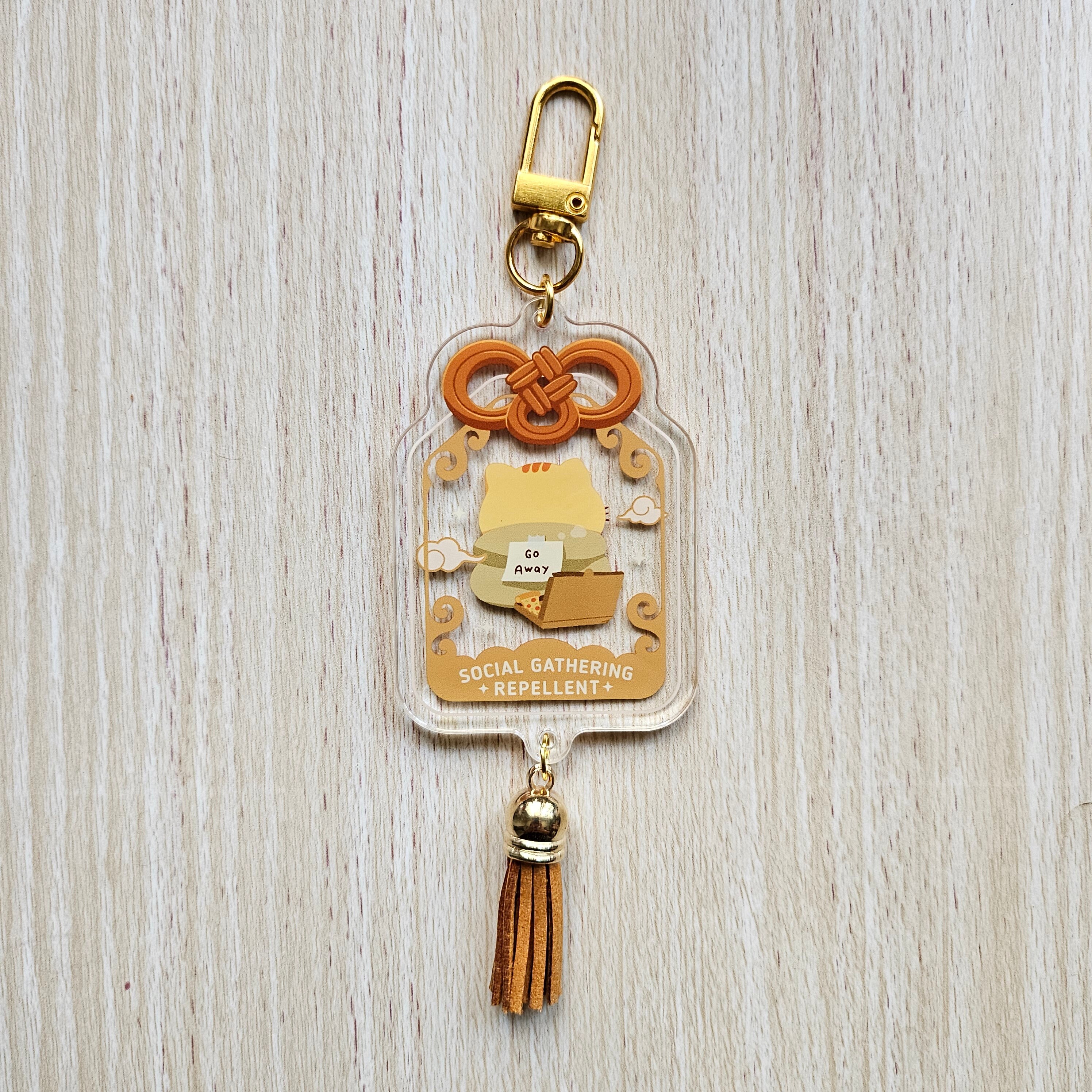 Social Gathering Repellent Charm Omamori Charm Anti Social Keychain - Etsy