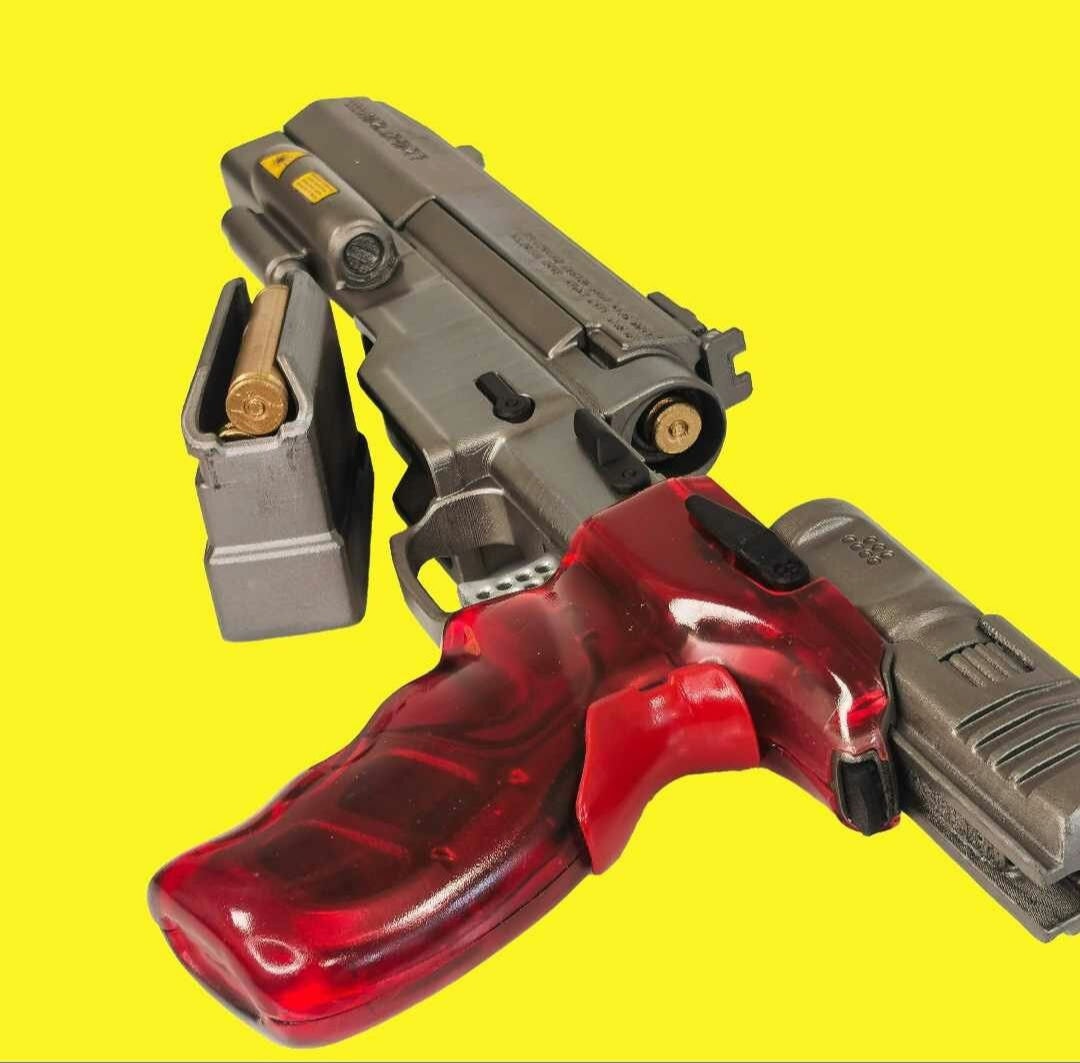 3D Printed Johnny Silverhand Custom Malorian Arms 3615, Cyberpunk ...