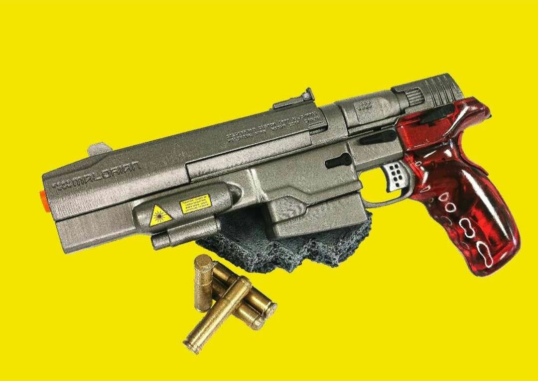 3D Printed Johnny Silverhand Custom Malorian Arms 3615, Cyberpunk ...