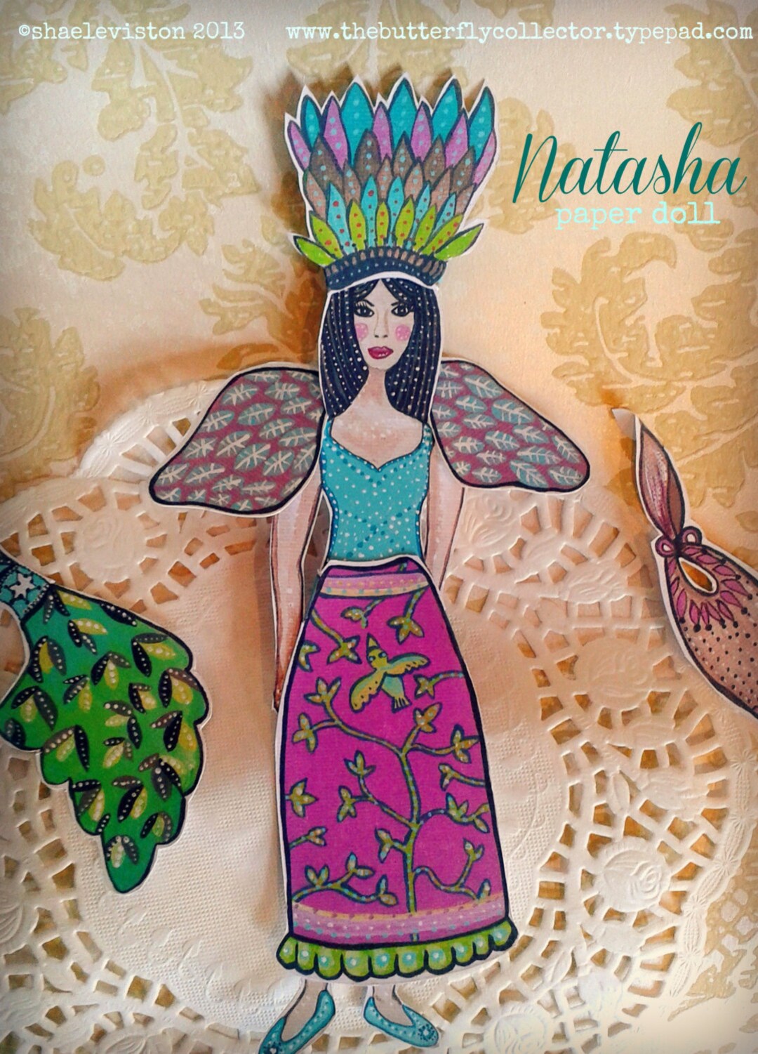 Natasha Paper Doll Girls Paper Craft Printable - Etsy