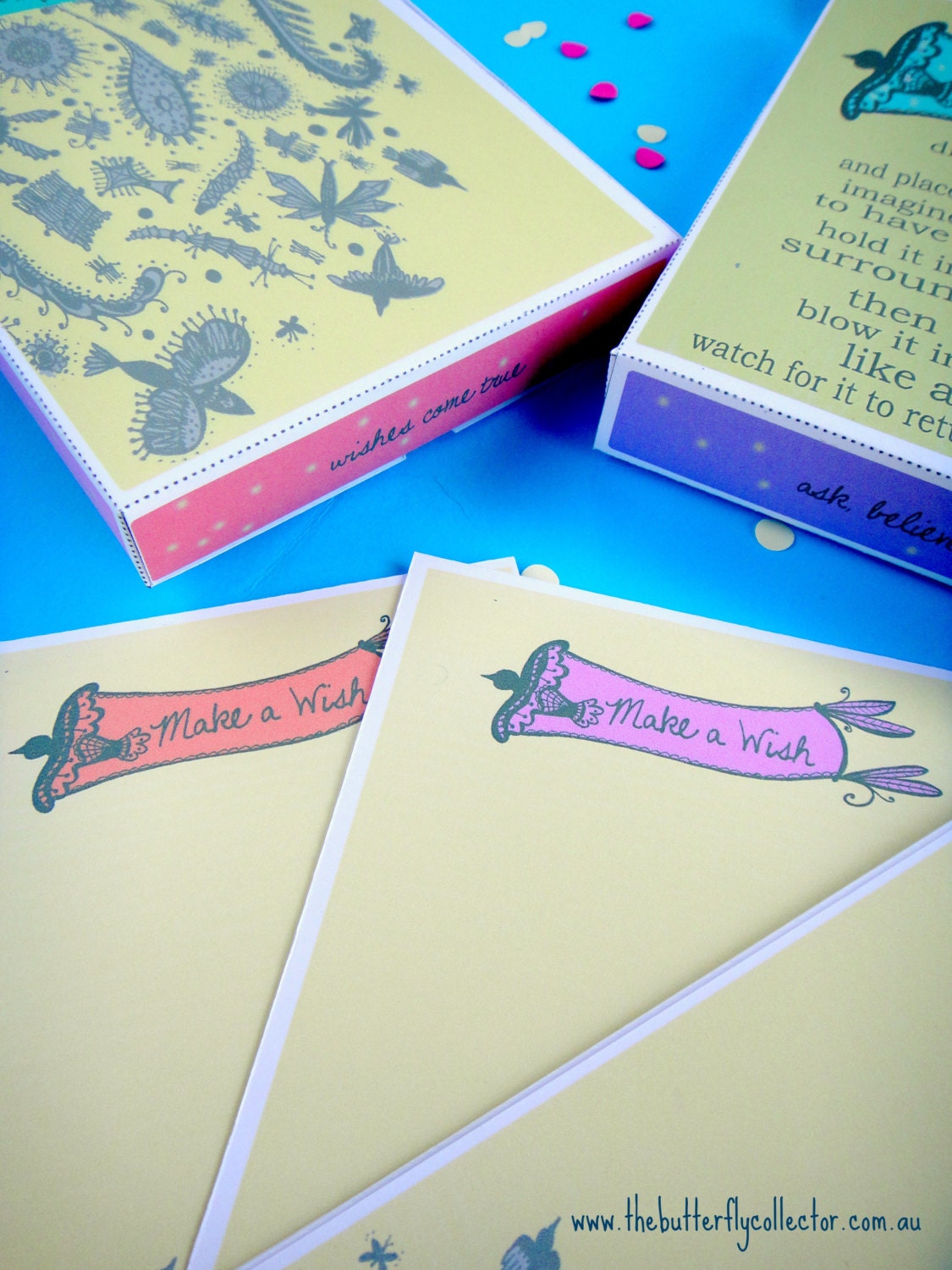 Make a Wish Box and Cards. Printables for Children or Party Favors ...